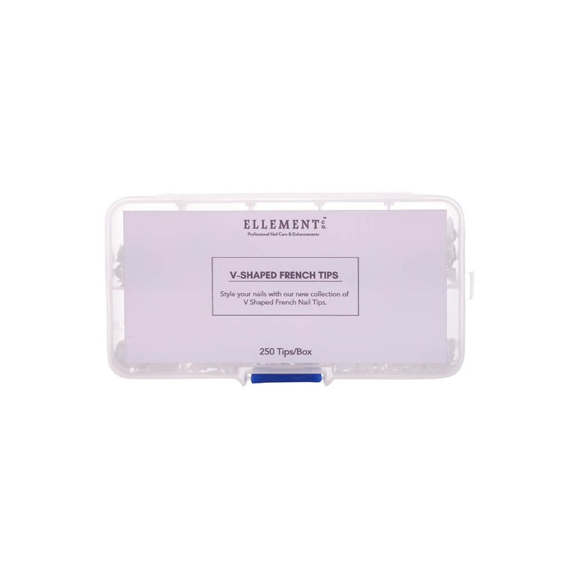 French Tip Nail Tips - V-Shaped Pack of 250 for Salon Finish – Ellement ...