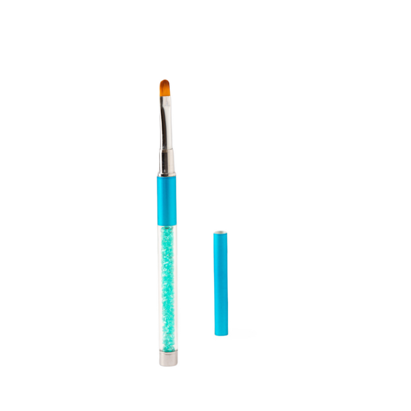 Builder Gel Brush Round/Square Tip – Professional Nail Extension Brush ...